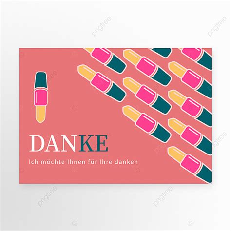 립스틱 메시지 감사합니다 휴일 감사 카드 크리 에이 티브 간단한 가로 버전 템플릿 Psd 다운로드 디자인 자료 다운로드