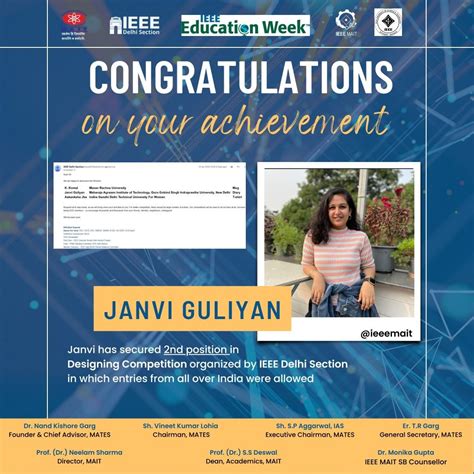 Ieee Mait On Linkedin Achievement Design Creativity