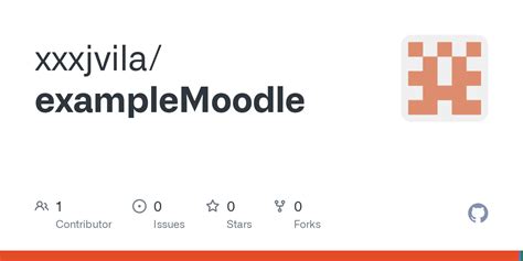 Github Xxxjvila Examplemoodle