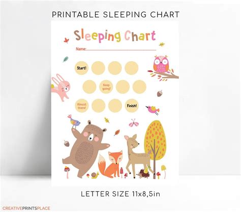 Printable Sleep Chart Printable Learning Sheets