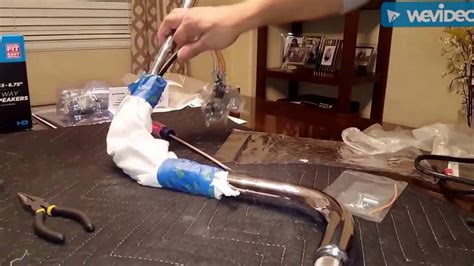 Pulling Switch Wires Through Motorcycle Handlebars Youtube