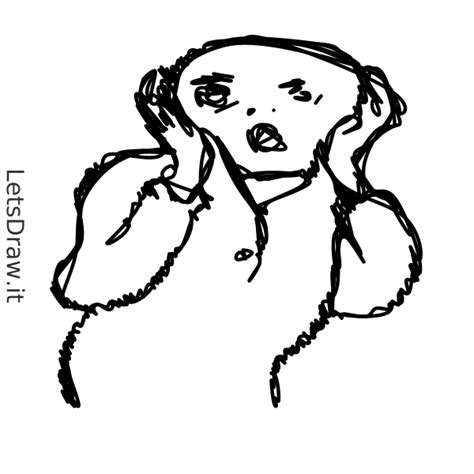 How To Draw Scream 66ch8jqpq Png LetsDrawIt