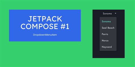 Jetpack Compose 1 DropdownMenu Weather UI DEV Community