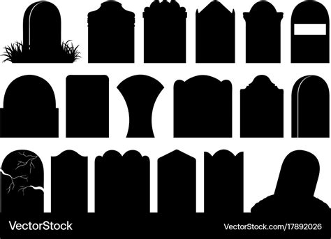 Halloween Tombstone Shapes