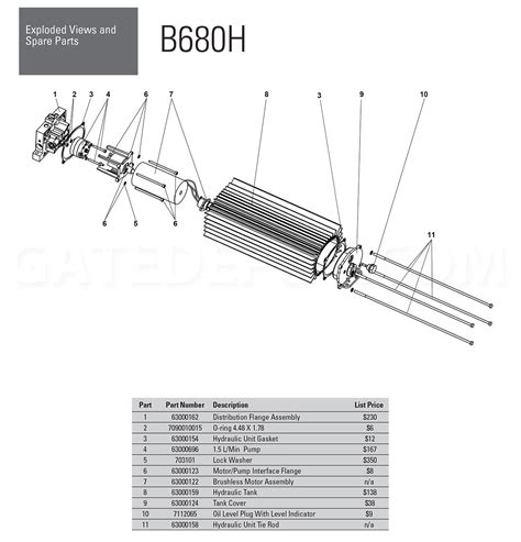 Faac B680h Automatic Barrier Operator Kits L Bar 27