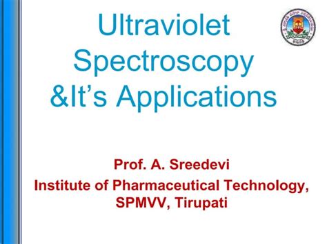 Uv Spectroscopy Ppt