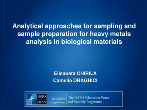 Pdf Analytical Approaches For Sampling And Sample Preparation For Heavy Metals Analysis In