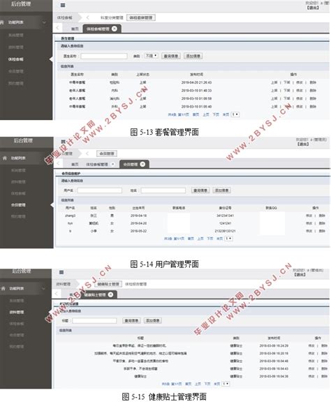 健康体检数据管理系统设计与实现myeclipsemvcmysqljavaweb计算机