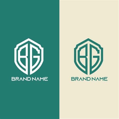 Design Moderno E Exclusivo De Logotipo De Carta Bg Corporativa Vetor