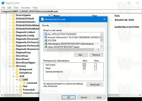 add command prompt to context menu in windows 10 creators update