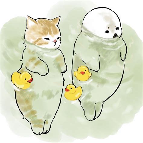 Ciao Salut — Par Mofusand Cat Art Cute Art Art