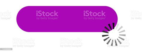 Loading Button Web Design Element Vector Illustration Stock