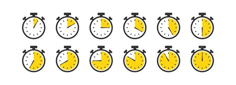 Premium Vector Timer Icon Stopwatch Symbol Deadline Clock Countdown