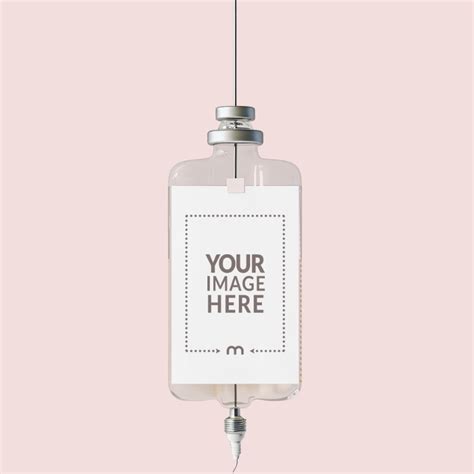 Label Mockup Generator For Medical Iv Bag Mediamodifier