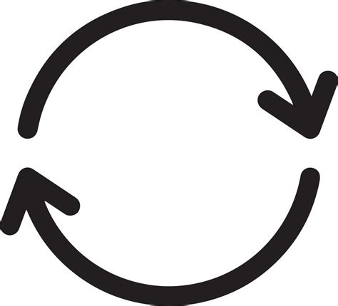 Restart Arrow Refresh Reload Icon Vector 21745936 Vector Art At Vecteezy