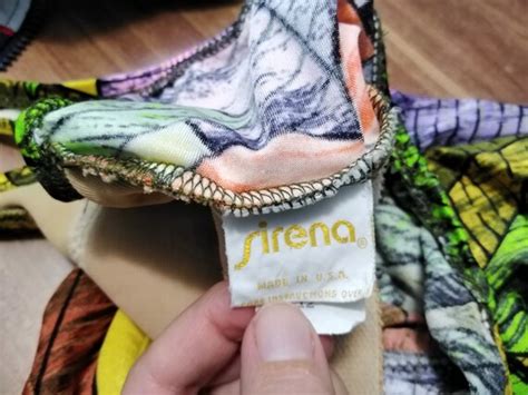 70s Sirena Bathing Suit Floral Made In Usa Vintage Gem