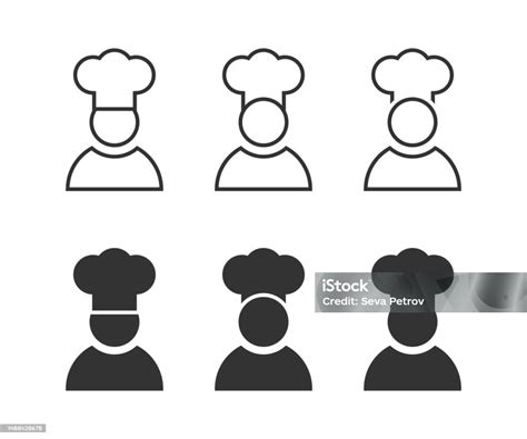 요리 아이콘입니다 요리사 아이콘입니다 심플한 디자인 벡터 그림입니다 검은색에 대한 스톡 벡터 아트 및 기타 이미지 검은색 남자 남자들만 Istock