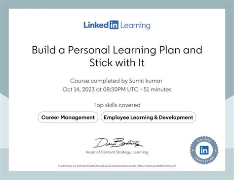 Sumit Kumar On Linkedin Certificate Of Completion