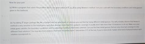 Solved A Write A Program That Solves The Problem Above