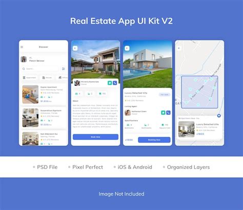 Premium Psd Real Estate Platform App Ui Kit