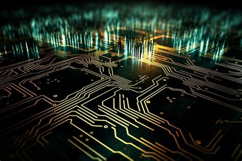 Premium Ai Image A Circuit Board Background Generative Ai