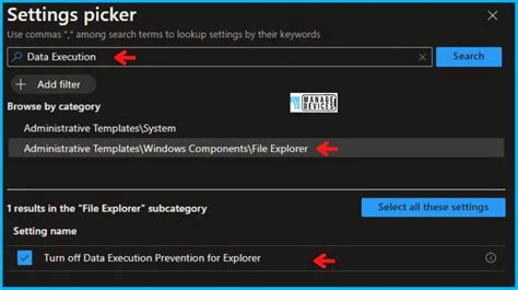 Turn Off Data Execution Prevention For Explorer Using Intune Htmd Blog