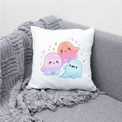 Spooky Cute Chibi Ghosts 27 Pngs Clipart Commercial Etsy