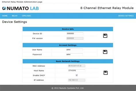 Channel Ethernet Solid State Relay Module Numato Lab Help Center