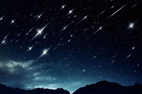 Premium Photo Dazzling Meteor Shower Galaxy Background