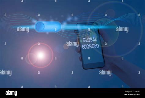 Writing Note Showing Global Economy Business Concept For Worldwide