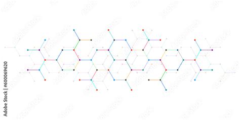 Genetic Engineering And Molecular Structure Hexagon Dna Network Science Chemical And