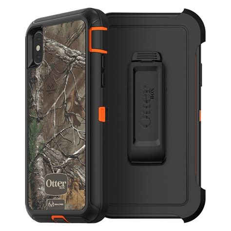 Otterbox Defender Series Case For Iphone X Blaze Orangeblackrealtree