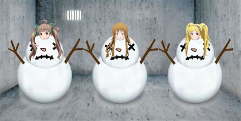 スノーマンクリエイター On Twitter 雪だるま拘束 [アイドルプリズン In ゴッカン] またもやその存在を危険視され、｢アイドル｣であるという理由だけで逮捕された少女たち