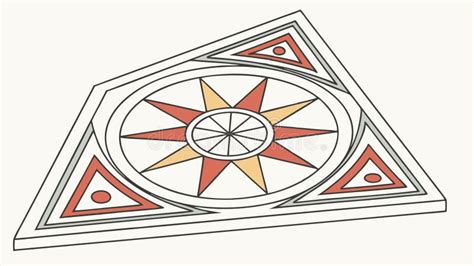 Compass Rose Design Navigation And Exploration Symbol Vector Design Generative Ai Stock Vector