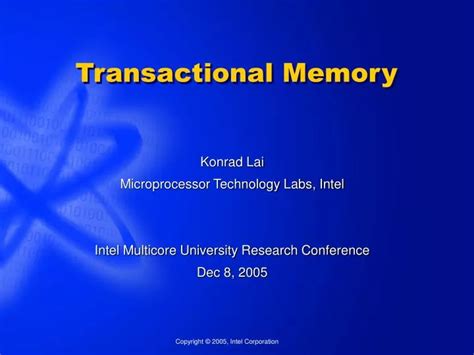 Ppt Transactional Memory Powerpoint Presentation Free Download Id6698381
