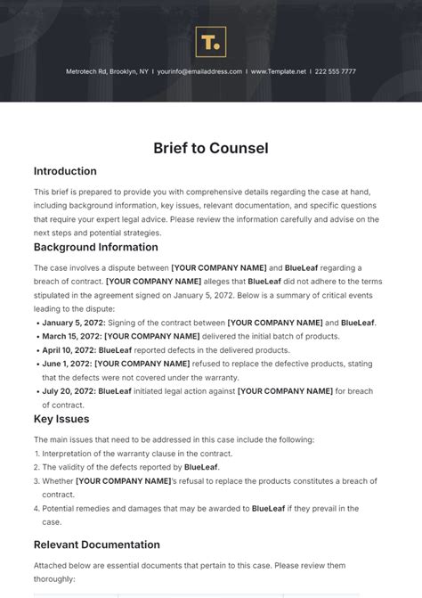 Free Army Decision Brief Template Edit Online And Download