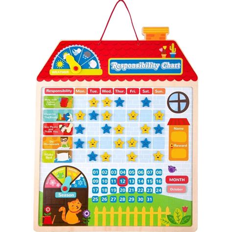 Wooden Responsibility Chart Toy Finder