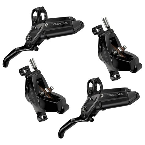 sram code stealth disc brake silver 4 piston c1 set front