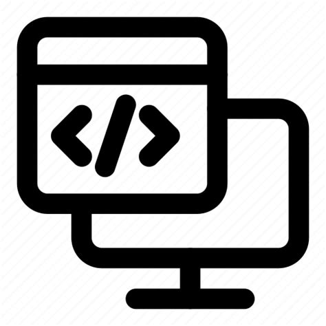 Web Programming Development Coding Code Monitor Ui Icon