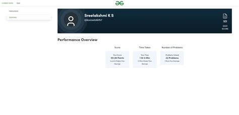 Sreelakshmi Ks On Linkedin Geeksforgeeks Jobathon Techskills