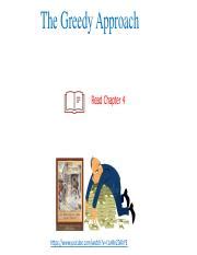 Lecture 4 The Greedy Approach 02042023 Pdf The Greedy Approach Read