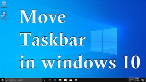 How To Move Taskbar In Windows 10 Youtube