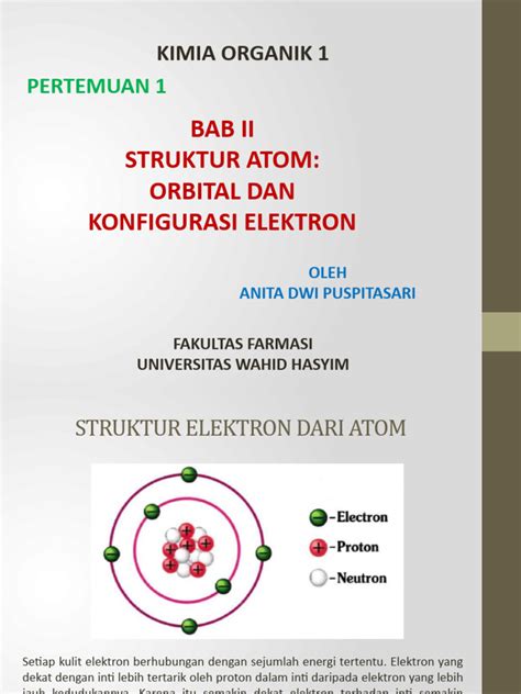 Struktur Atom Orbital Dan Konfigurasi Elektron Pdf Sains And Matematika