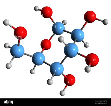 3d Image Of Altrose Skeletal Formula Molecular Chemical Structure Of Aldohexose Sugar Isolated