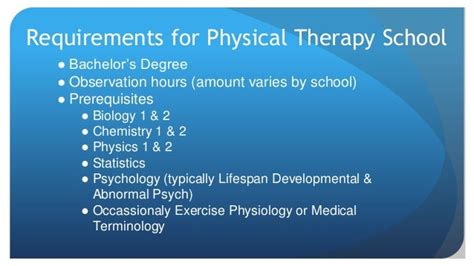 Physical Therapy Program Requirements Jufvg