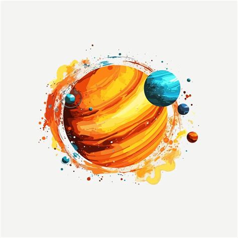 Premium Photo Mercury Solar System Fantasy Graphical Style On White