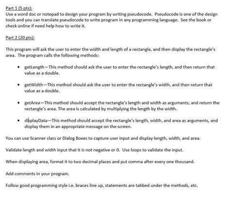 Solved This Is For Java And Add Comment Plus Pseudocode So