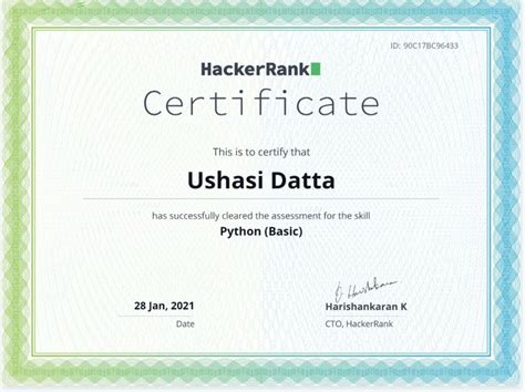 Ushasi Datta On Linkedin Hackerrank Python Coding