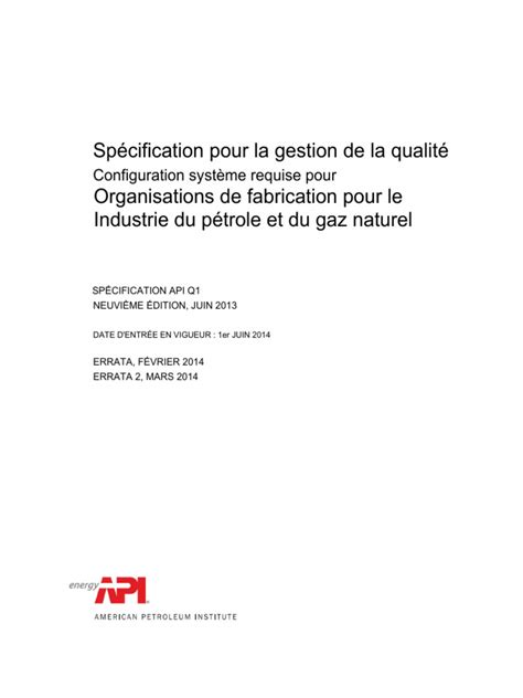 Api Spec Q1 9th Edition Pdf