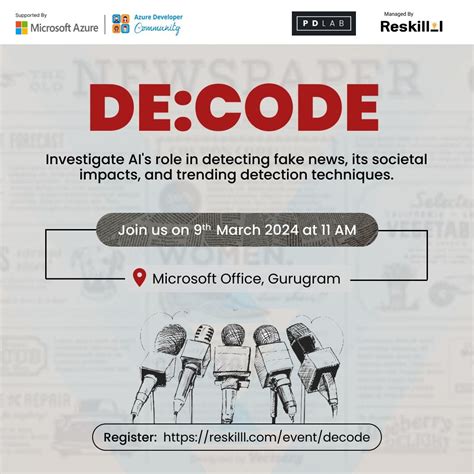 Azure Developer Community On Linkedin Ai Fakenewsdetection Decodeevent Microsoftgurgaon